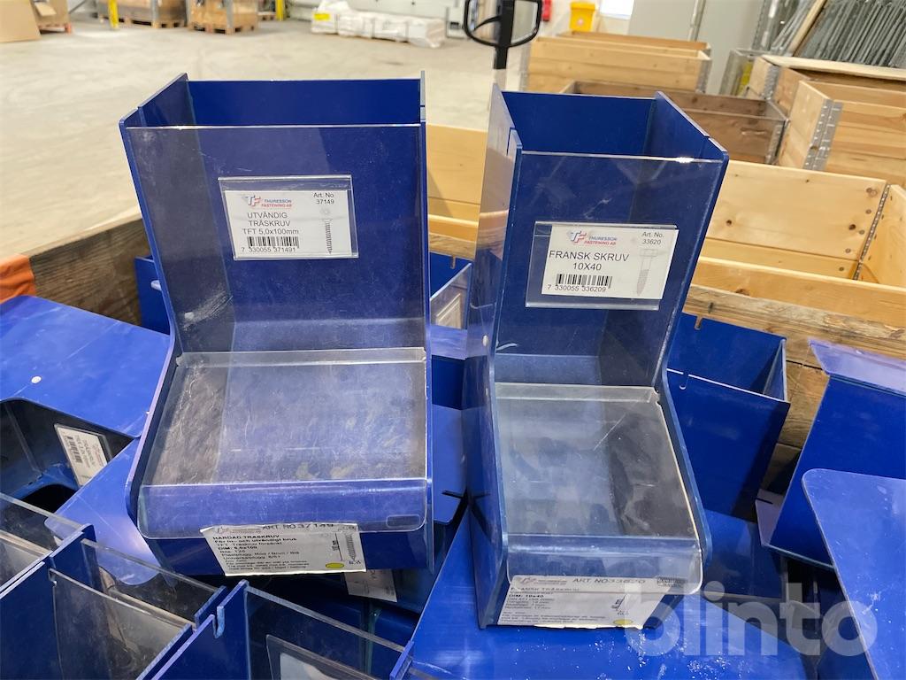 Behållare - Sorteringsaskar / Akriform / + 75 stycken | Blinto auktioner