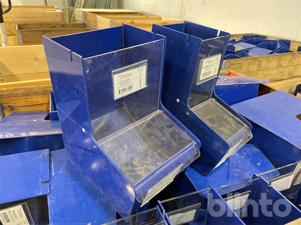 Behållare - Sorteringsaskar / Akriform / + 75 stycken | Blinto auktioner