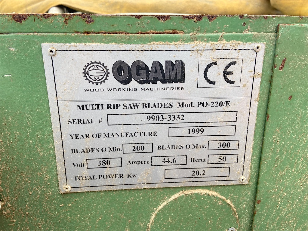 Lamellsåg - Ogam PO 220 E | Blinto auktioner