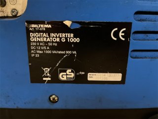 Digital inverter - Biltema Generator G 1000 | Blinto auktioner