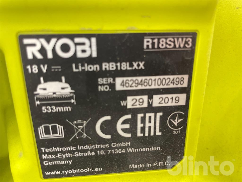 Sopmaskin - Ryobi R18SW3 | Blinto auktioner