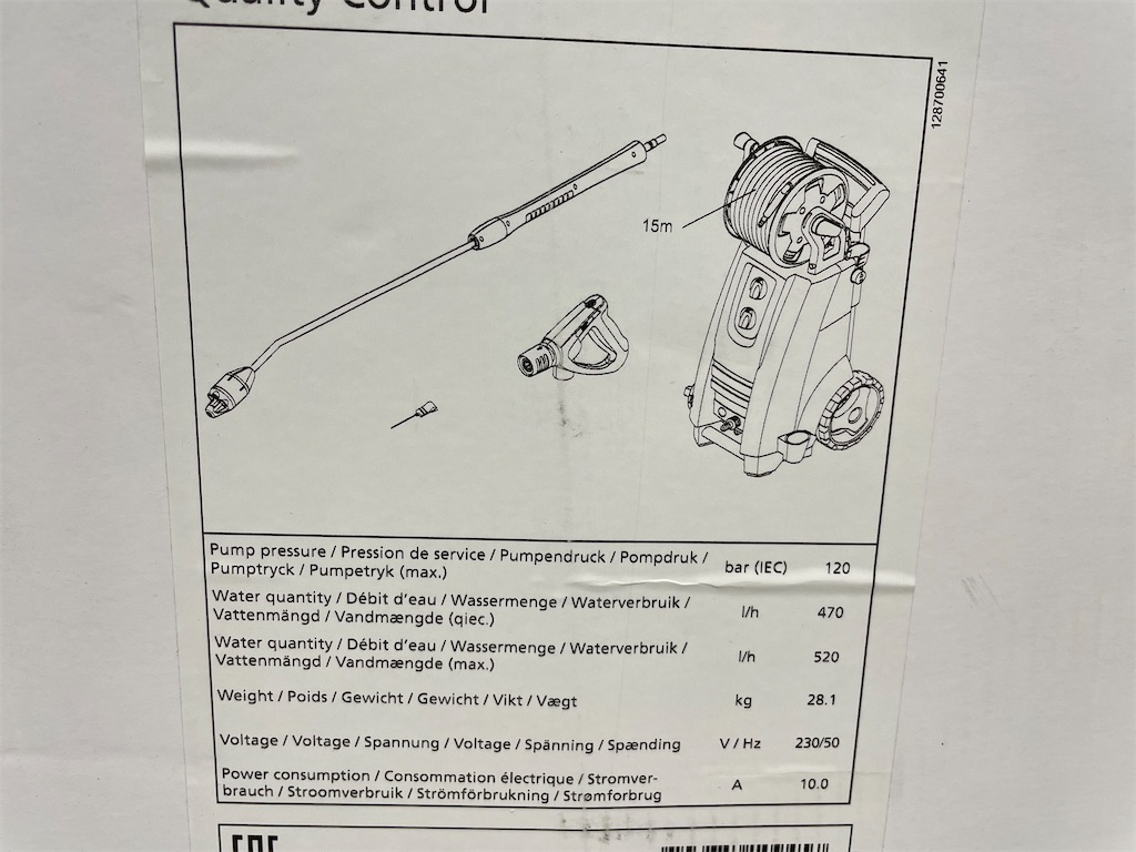 Högtryckstvätt - Nilfisk MC 2C- 120/540 XT | Blinto auktioner