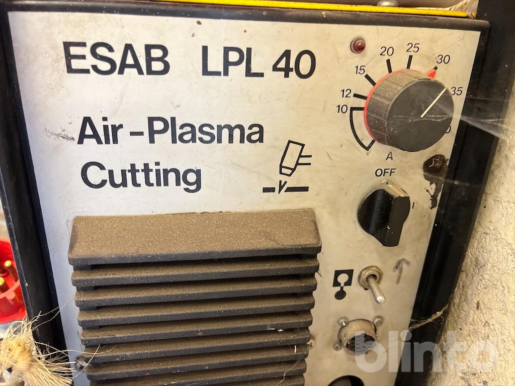 Plasmaskärare - ESAB LPL 40 | Blinto auktioner