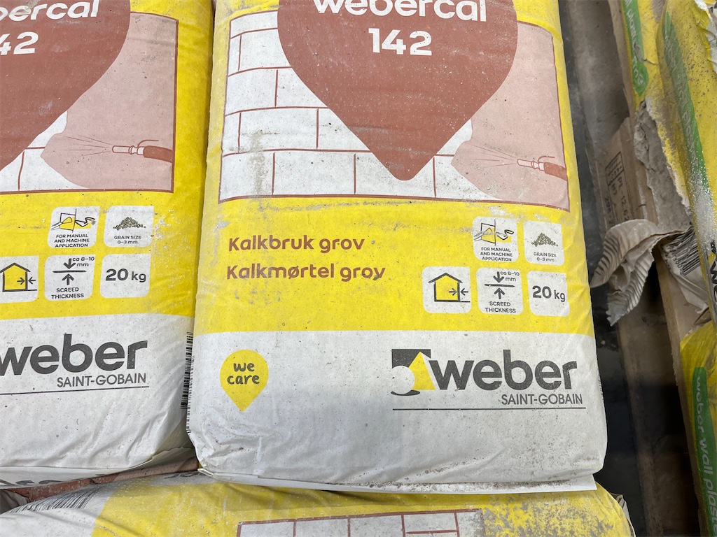 Kalkbruk - Webercal 142 | Blinto auktioner
