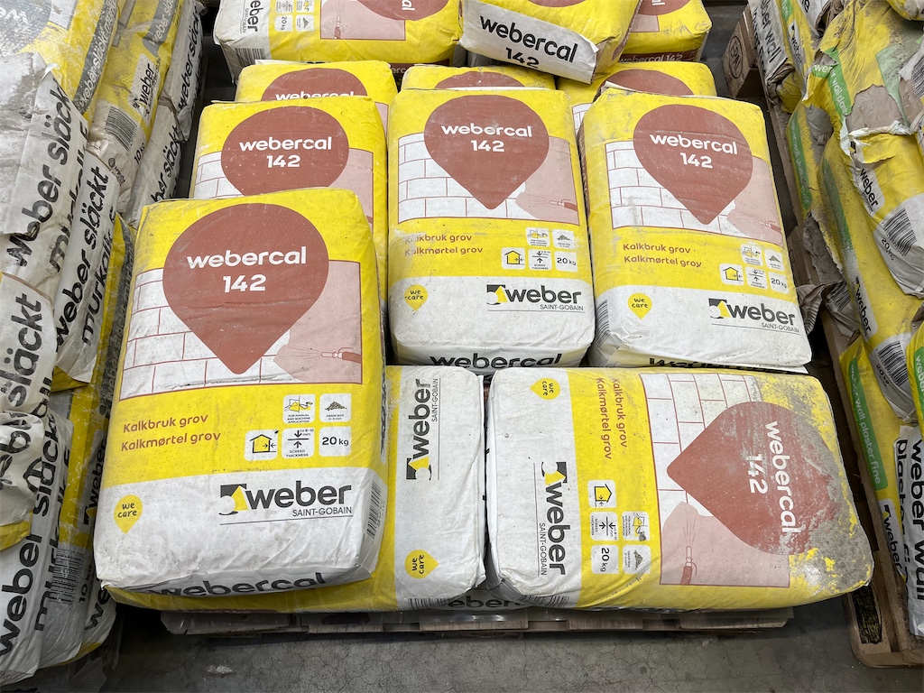 Kalkbruk - Webercal 142 | Blinto auktioner