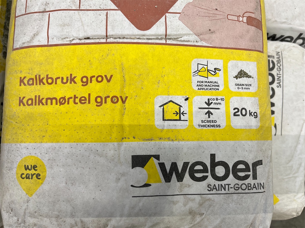 Kalkbruk - Webercal 142 | Blinto auktioner