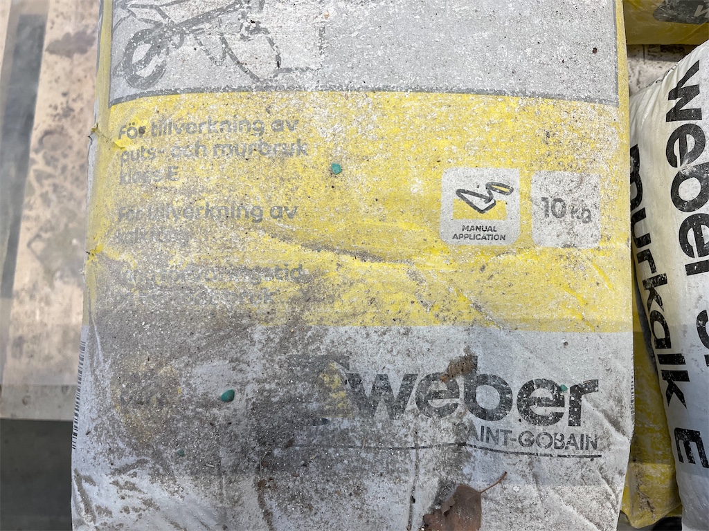 Kalkbruk - Webercal 142 | Blinto auktioner