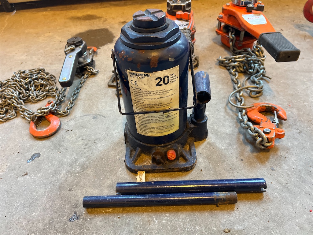 4st Lyftblock - 1st 20 tons domkraft | Blinto auktioner