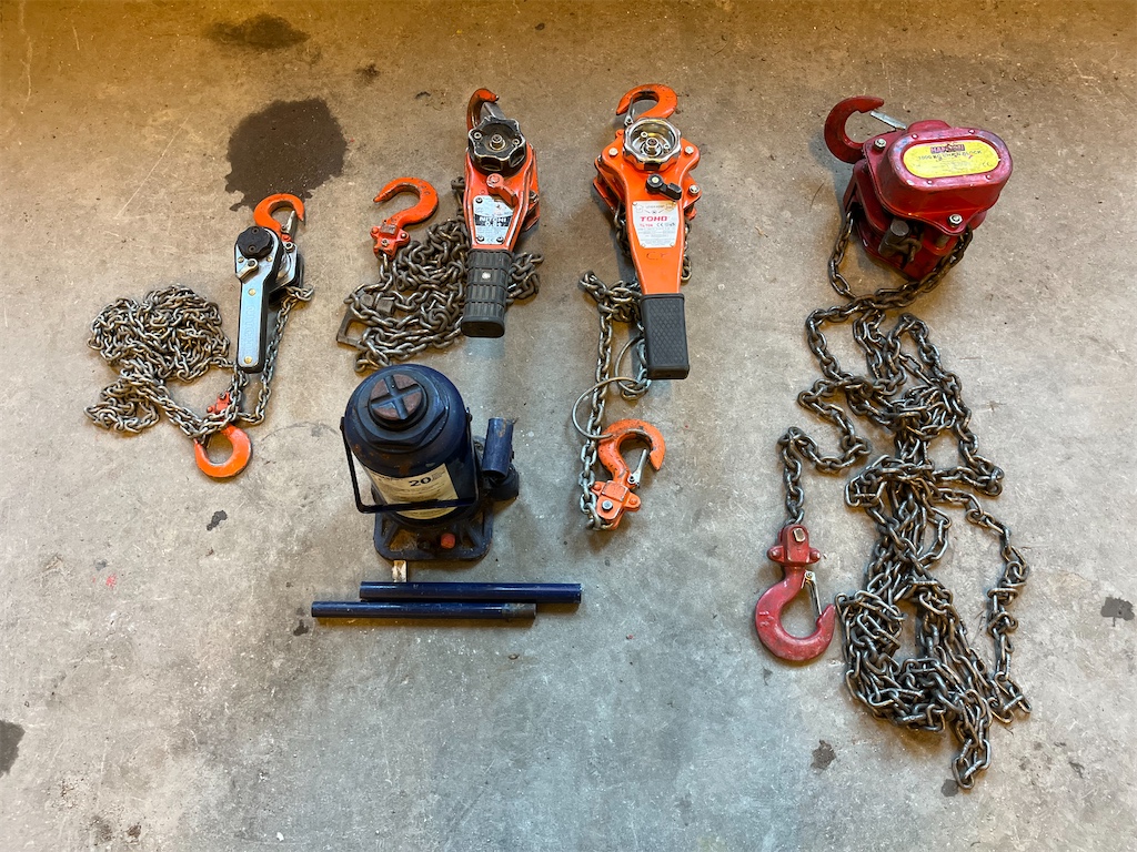 4st Lyftblock - 1st 20 tons domkraft | Blinto auktioner