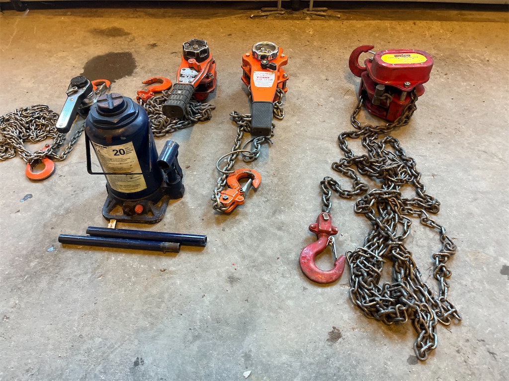 4st Lyftblock - 1st 20 tons domkraft | Blinto auktioner