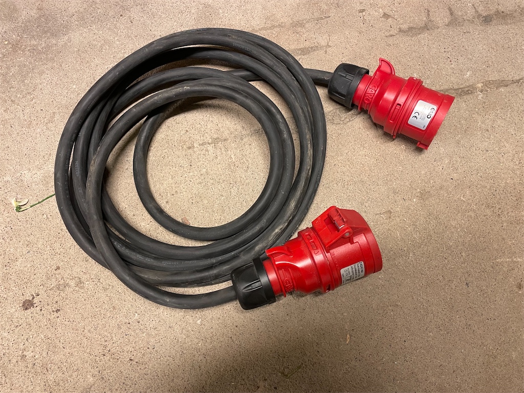 3-fas kabel - 5m 16a | Blinto auktioner