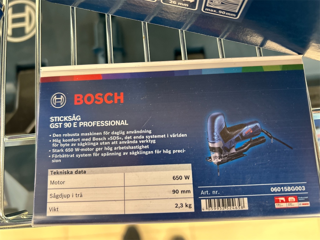 Sticksåg - Bosch GST 90 E | Blinto auktioner