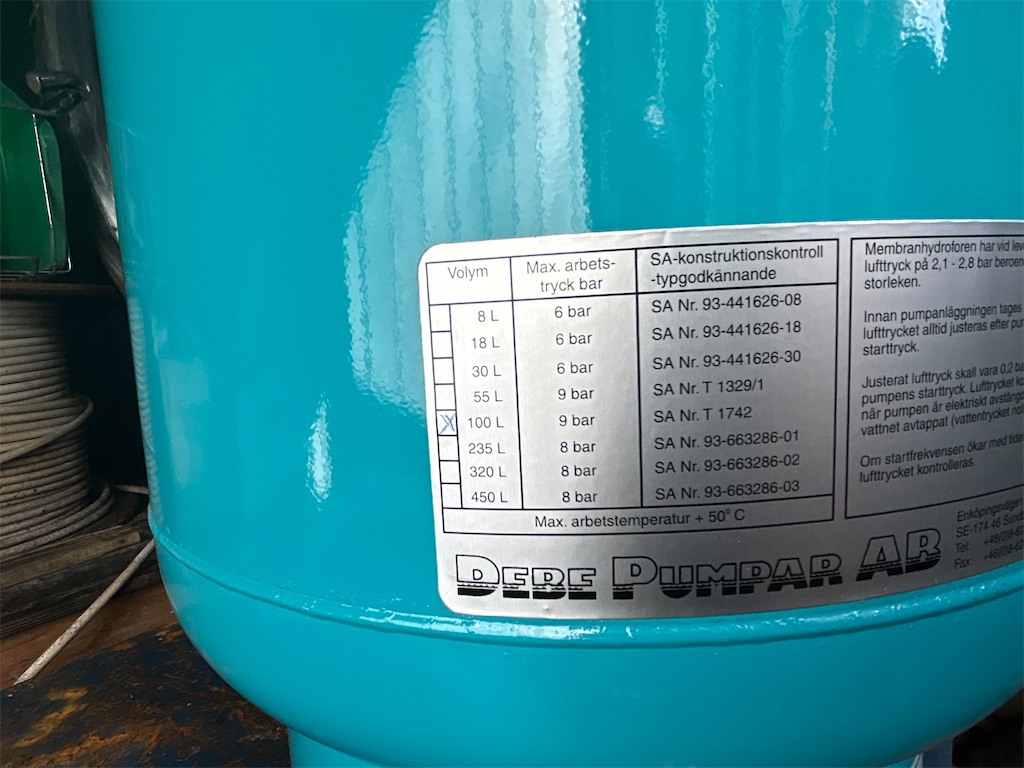 Hyydrofortank - Well-Rite wr80 olc | Blinto auktioner