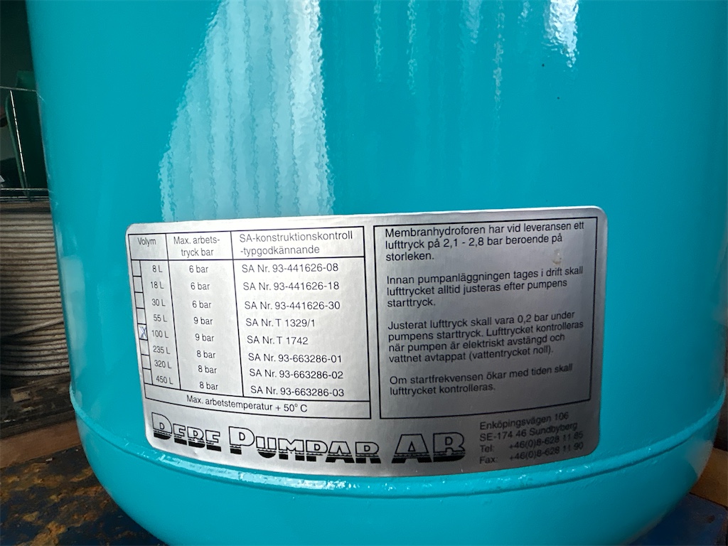 Hyydrofortank - Well-Rite wr80 olc | Blinto auktioner