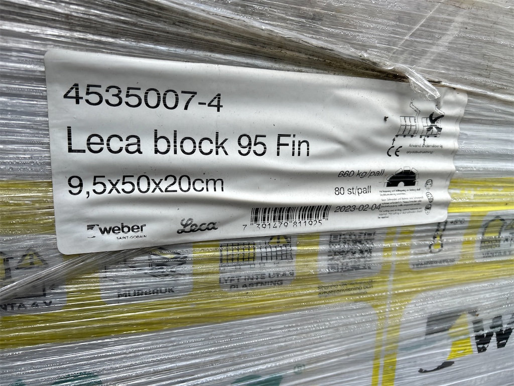 Leca block fin 95 - Weber | Blinto auktioner