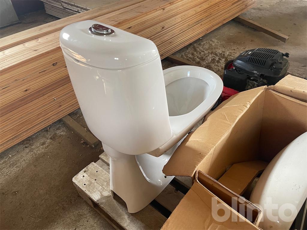 Toalett - Med handfat nytt | Blinto auktioner