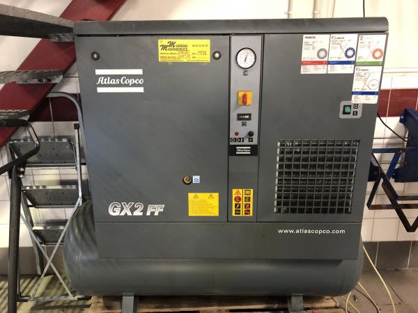Kompressor - ATLAS COPCO GX2 FF | Blinto auktioner