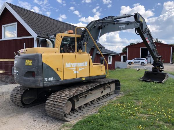 Bandgrävare - Volvo EC140B LC, Tiltrotor, Tillbehör, Grävsystem ...