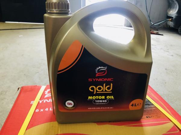 Motorolja 240 liter - Synionic 10/40W Semisyntet | Blinto auktioner