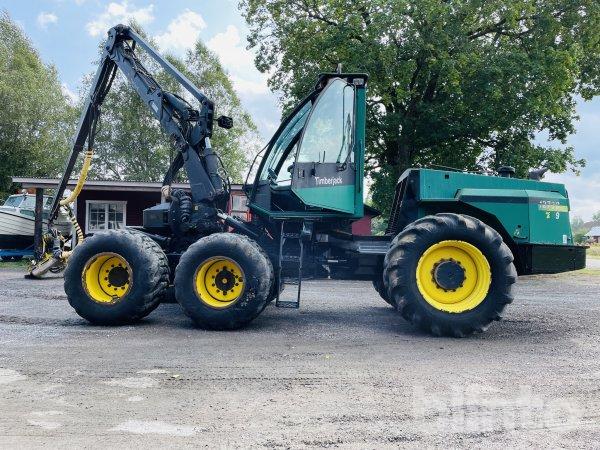 Skördare - Timberjack 1270B inkl. 1 par band | Blinto auktioner
