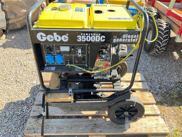 Elverk - Gebe 3500 DC | Blinto auktioner