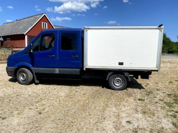 VW Crafter 3,5 ton - Skåp och dubbelhytt | Blinto auktioner