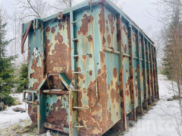 Lastväxlarflak - 40 m³ Container med lock | Blinto auktioner
