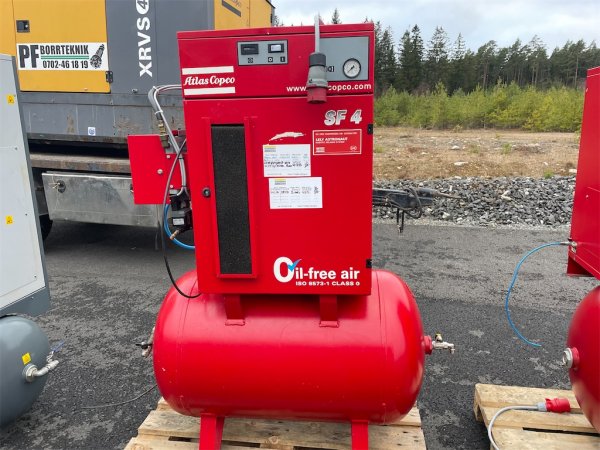 Scrollkompressor - Atlas Copco SF4 FF | Blinto auktioner