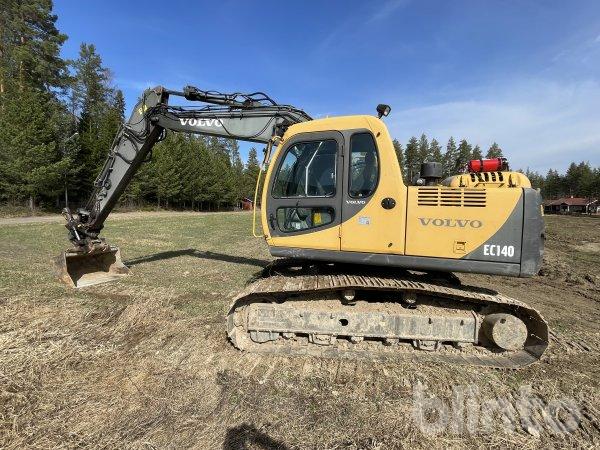 Bandgrävare - Volvo Ec 140LC extra hög frigång | Blinto auktioner