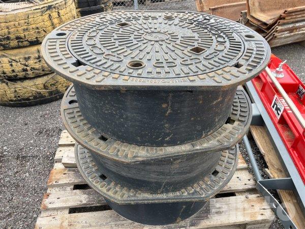 Brunnsringar - EN 124 D400- F900 1204654 3st | Blinto auktioner